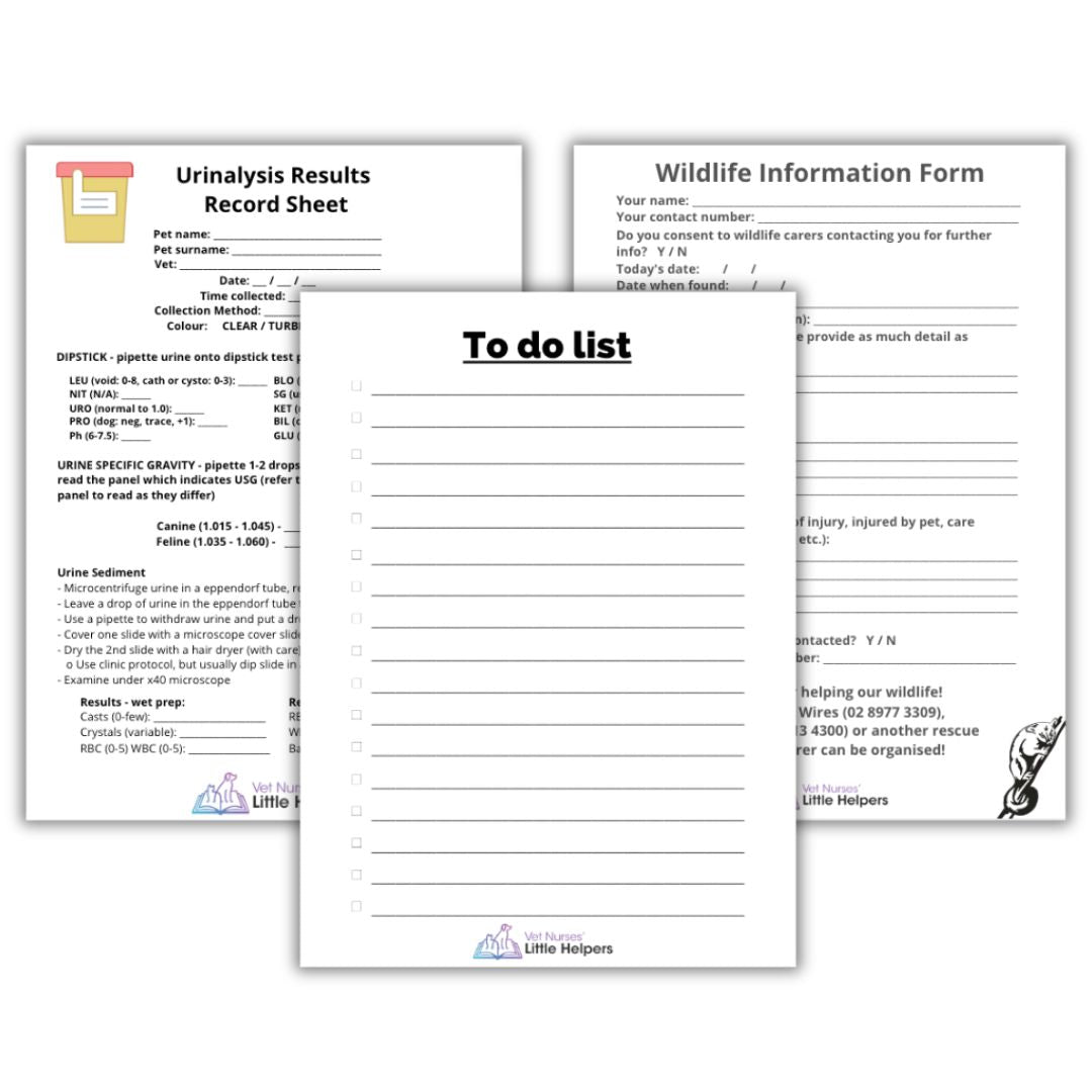 Notepads – Vet Nurses Little Helpers