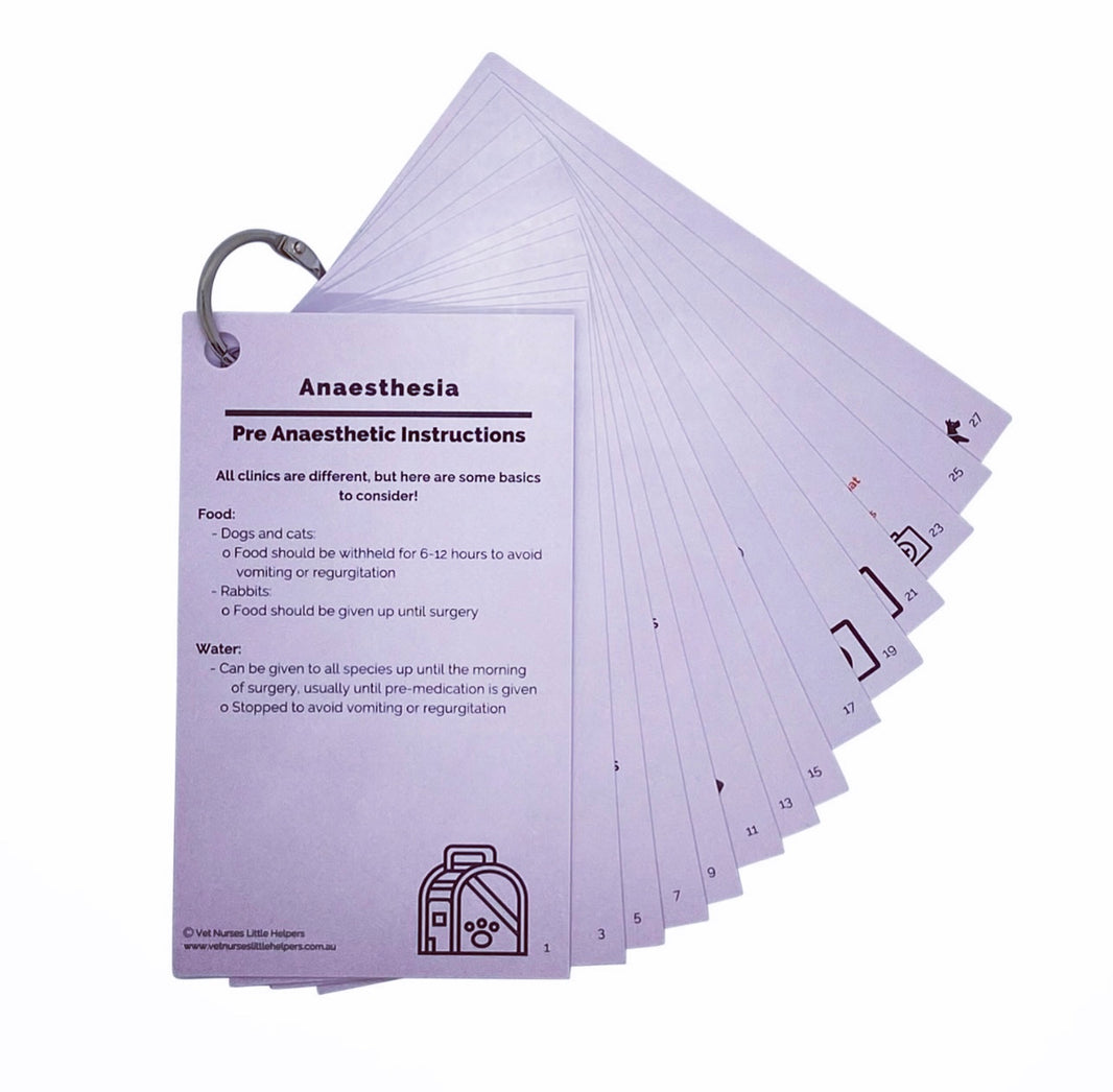 Flash Card Sets – Vet Nurses Little Helpers
