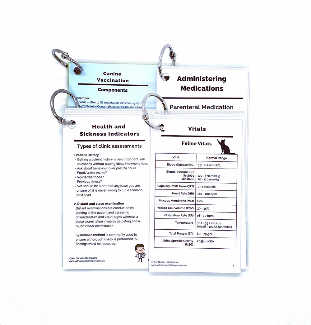 Flash Card Bundles - Vet Nurses Little Helpers